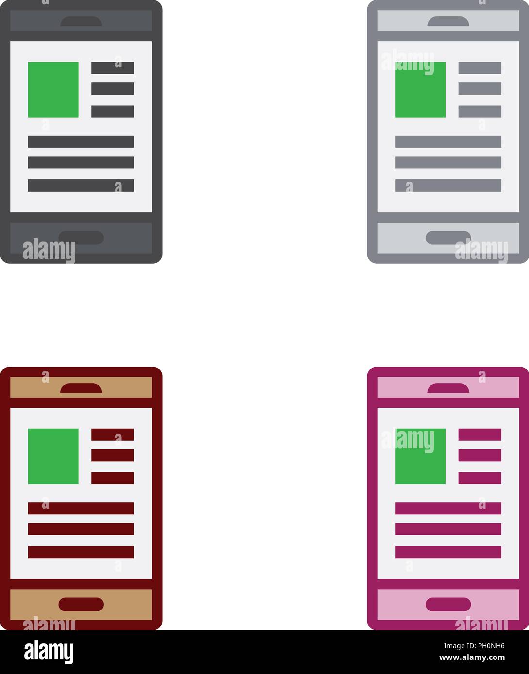 Smartphone web browser Stock Vector Image & Art - Alamy