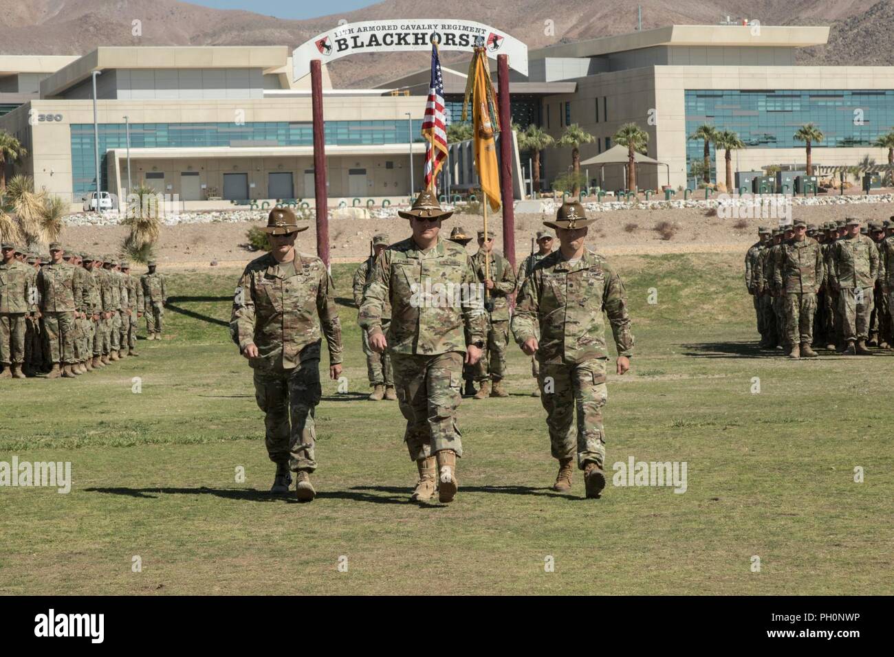U.S. Army Lt. Col. Rodney Morgan, outgoing commander, 2nd Squadron ...