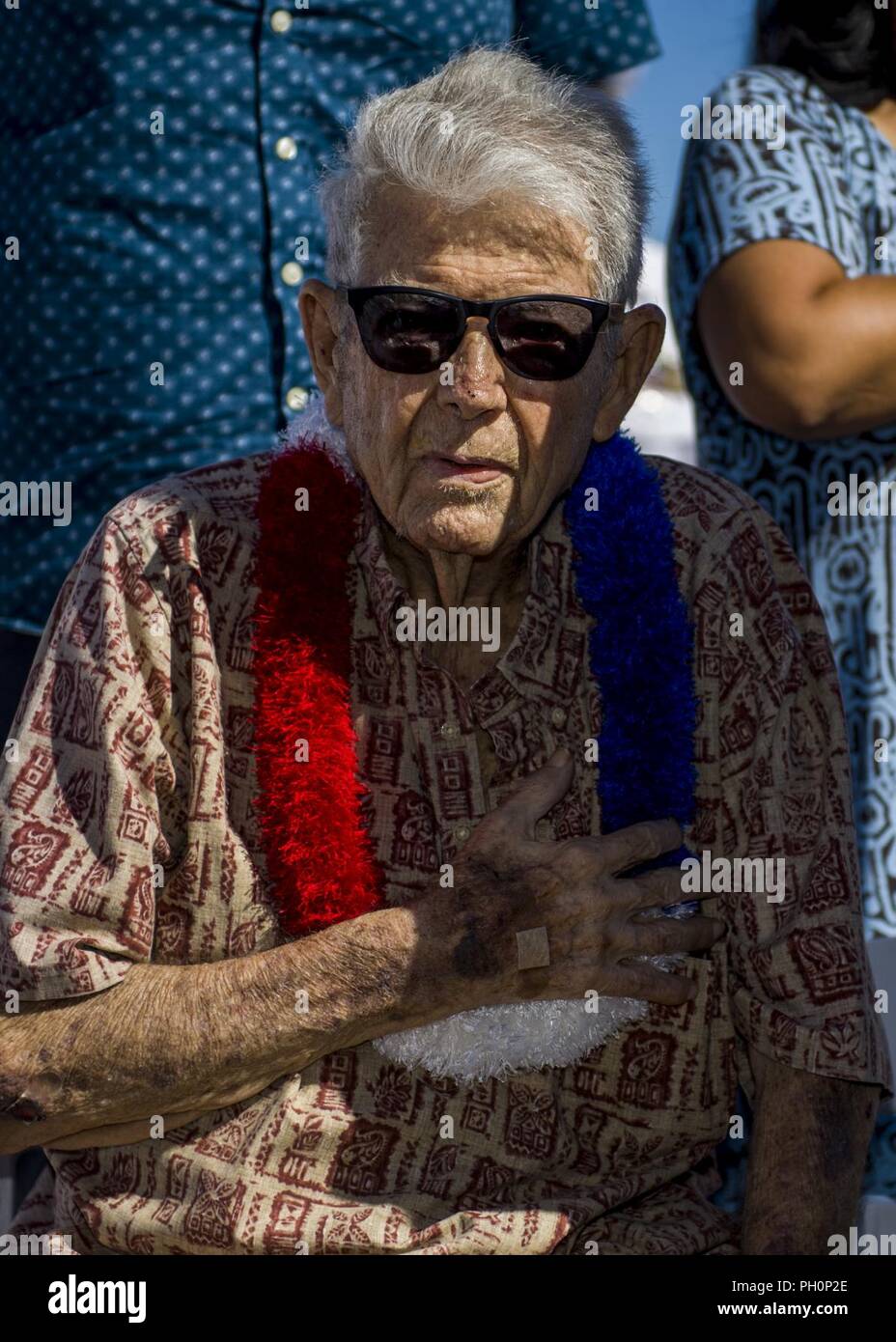PEARL HARBOR (June 19, 2018) Retired Chief Boatswain's Mate and Pearl ...
