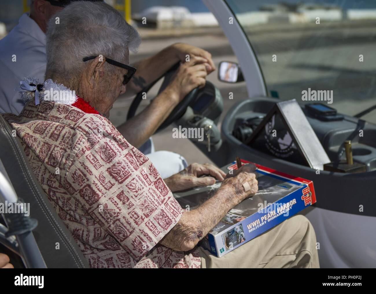 PEARL HARBOR (June 19, 2018) Retired Chief Boatswain's Mate and Pearl ...