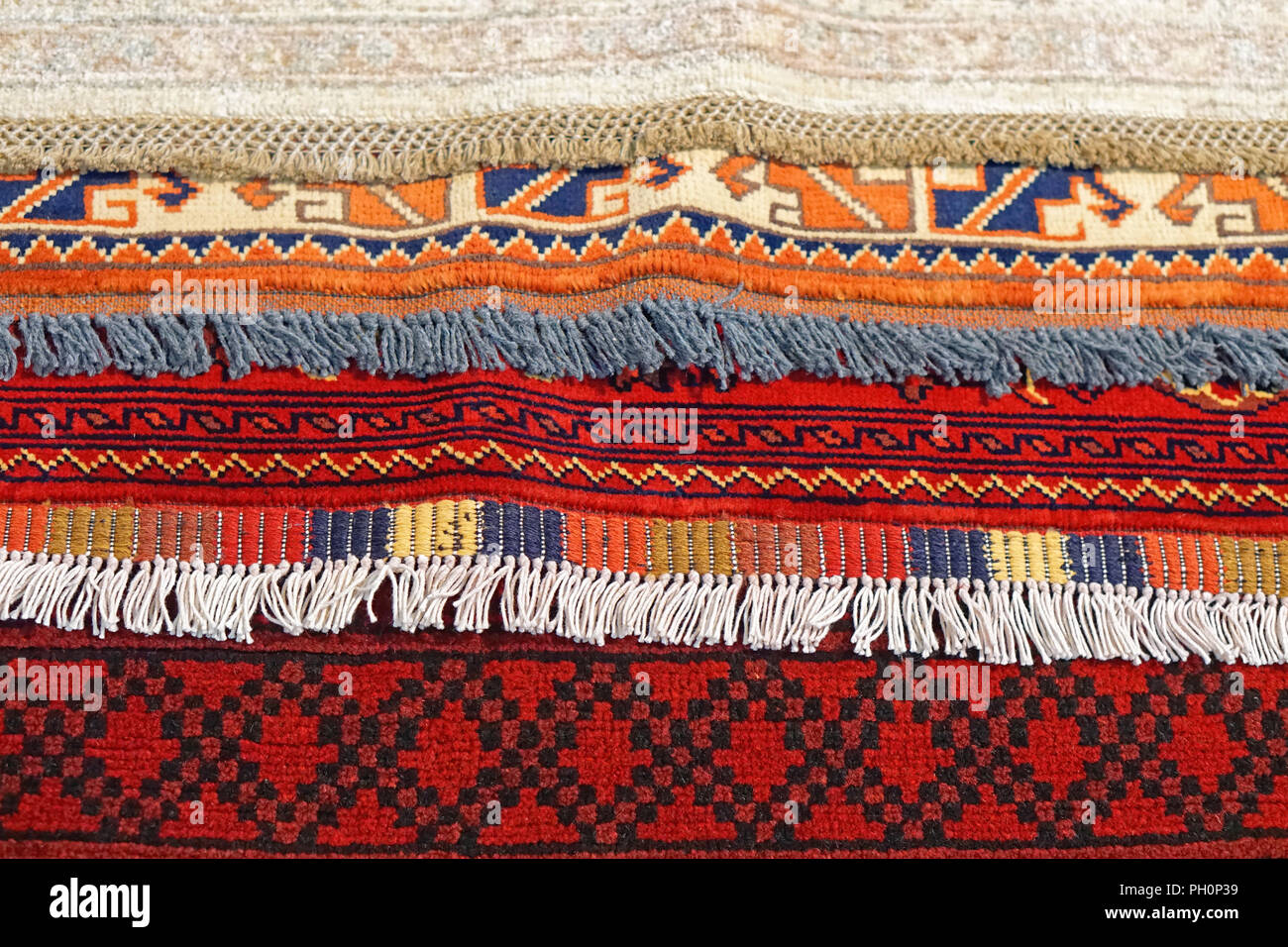 Classic style carpets choice selection variety Stock Photo - Alamy