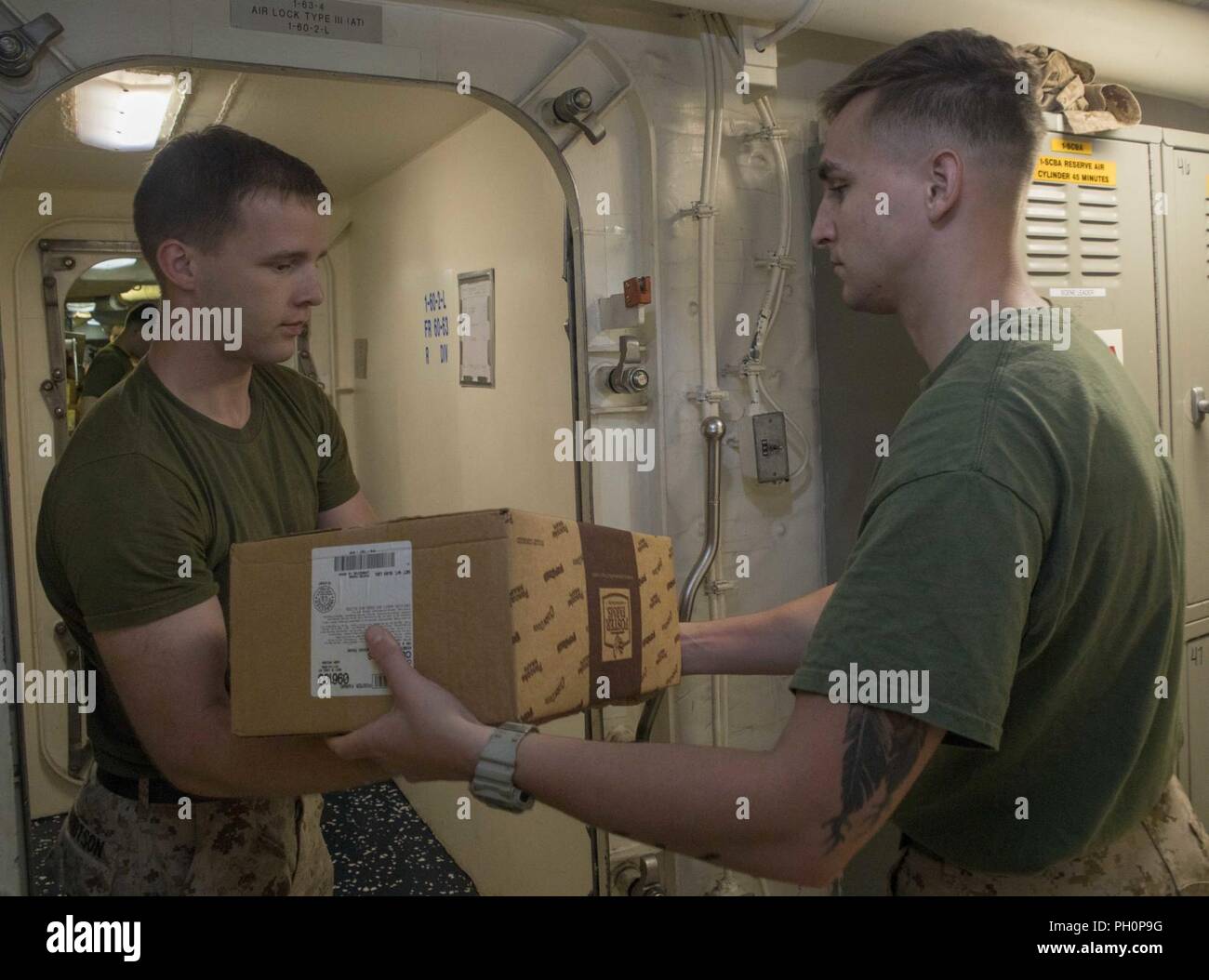 MEDITERRANEAN SEA (June 14, 2018) U.S Marine Corps Lance Cpl. Cameron ...