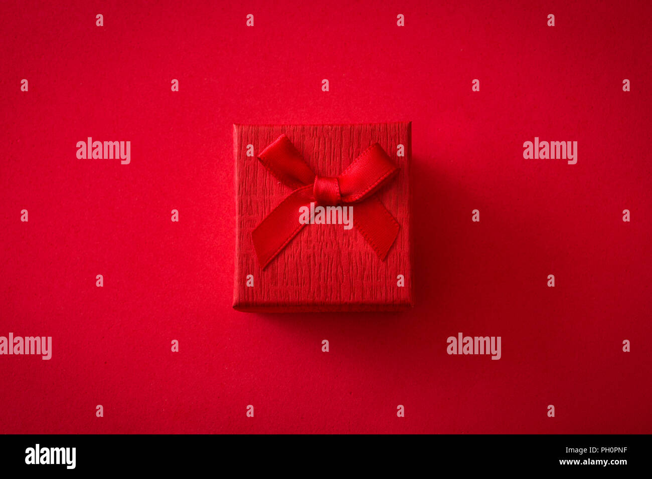 Top view red ribbon hi-res stock photography and images - Alamy