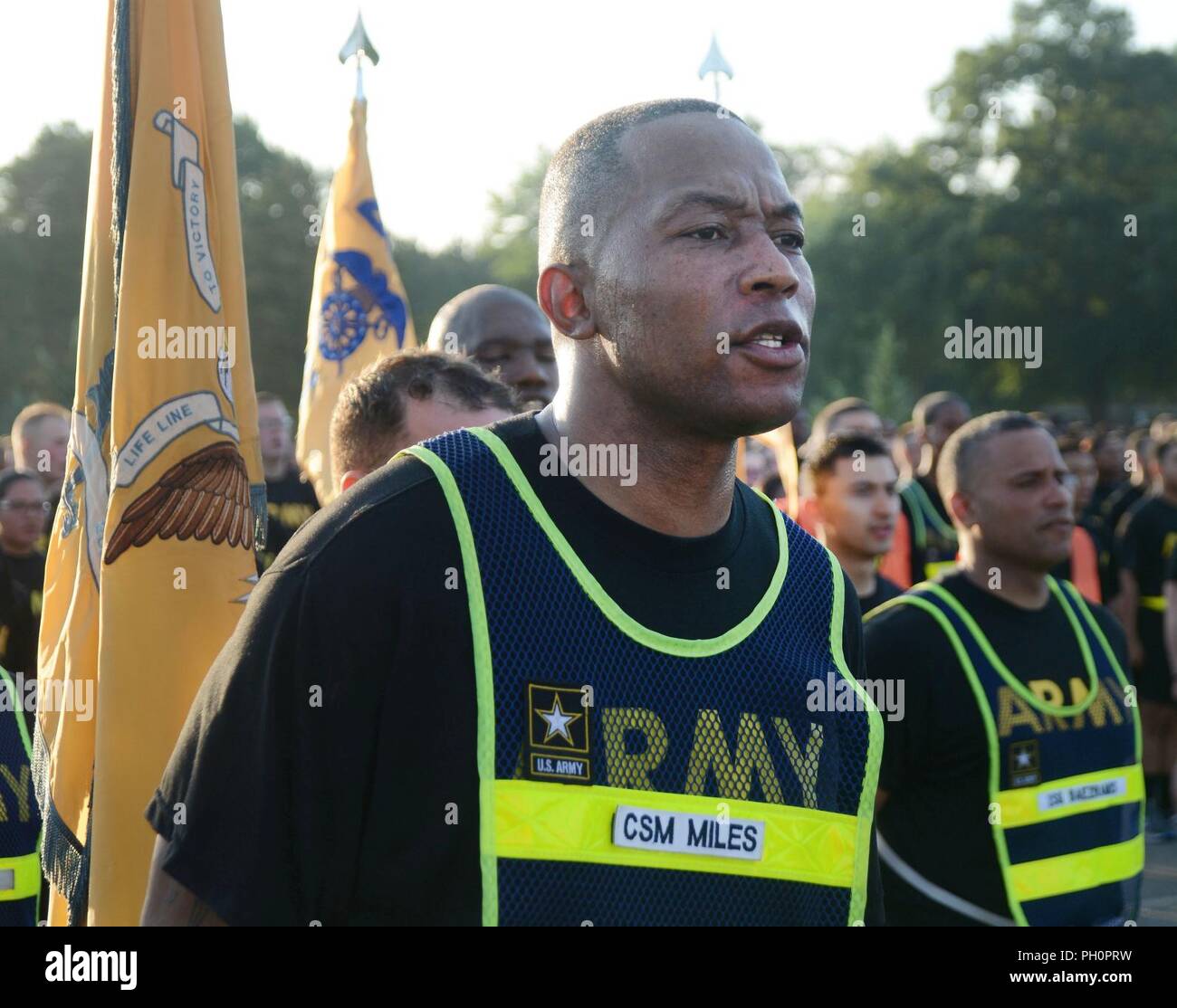 FORT LEE, Va. -- Command Sgt. Maj. Samuel Miles, 262nd Quartermaster ...