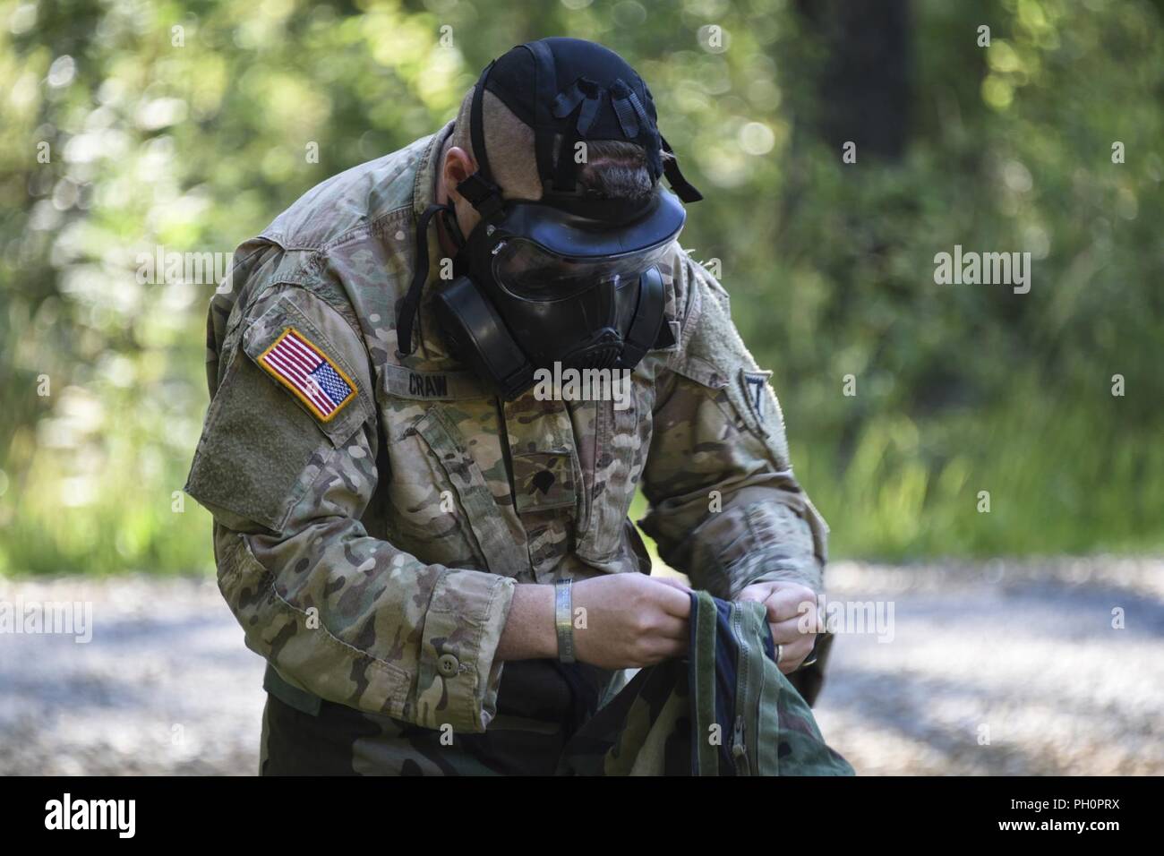 U.S. Army Spc. Alexander Craw with 1st Battalion, 4th Infantry Regiment ...