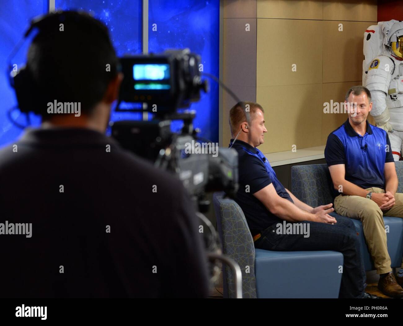 Alexey Ovchinin, Russian Roscosmos cosmonaut, and Col. Nick Hague, NASA ...
