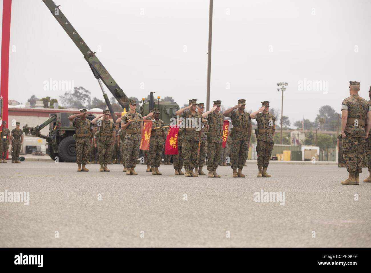 U.S. Marines with 1st Transportation Support Battalion, Combat ...