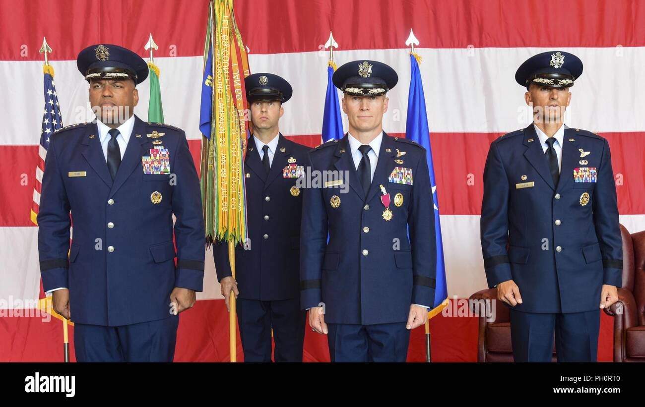 U.S. Air Force Lt. Gen. Richard Clark, 3rd Air Force commander, Brig ...