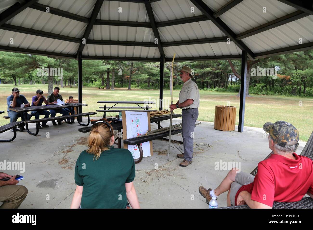 Endangered Species Biologist Tim Wilder with the Directorate of Public ...