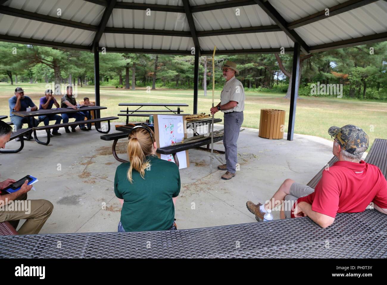 Endangered Species Biologist Tim Wilder with the Directorate of Public ...
