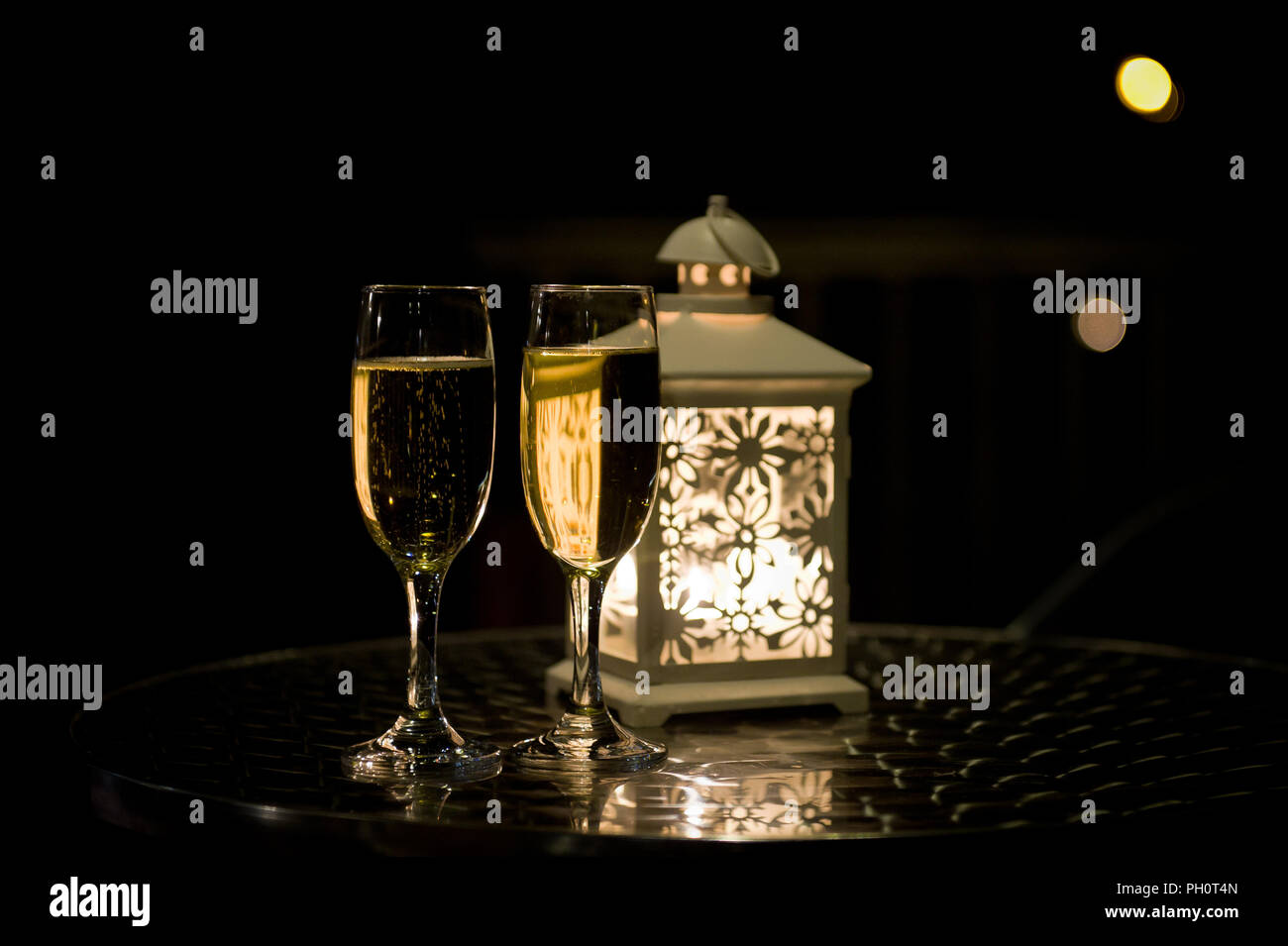 Champagne by night Stock Photo - Alamy