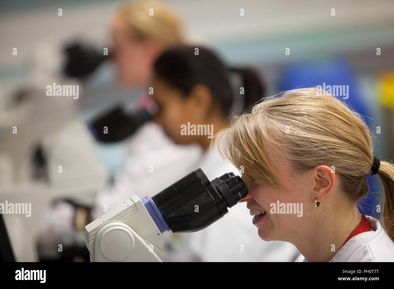 Female Hospital Laboratory technicians Stock Photo - Alamy