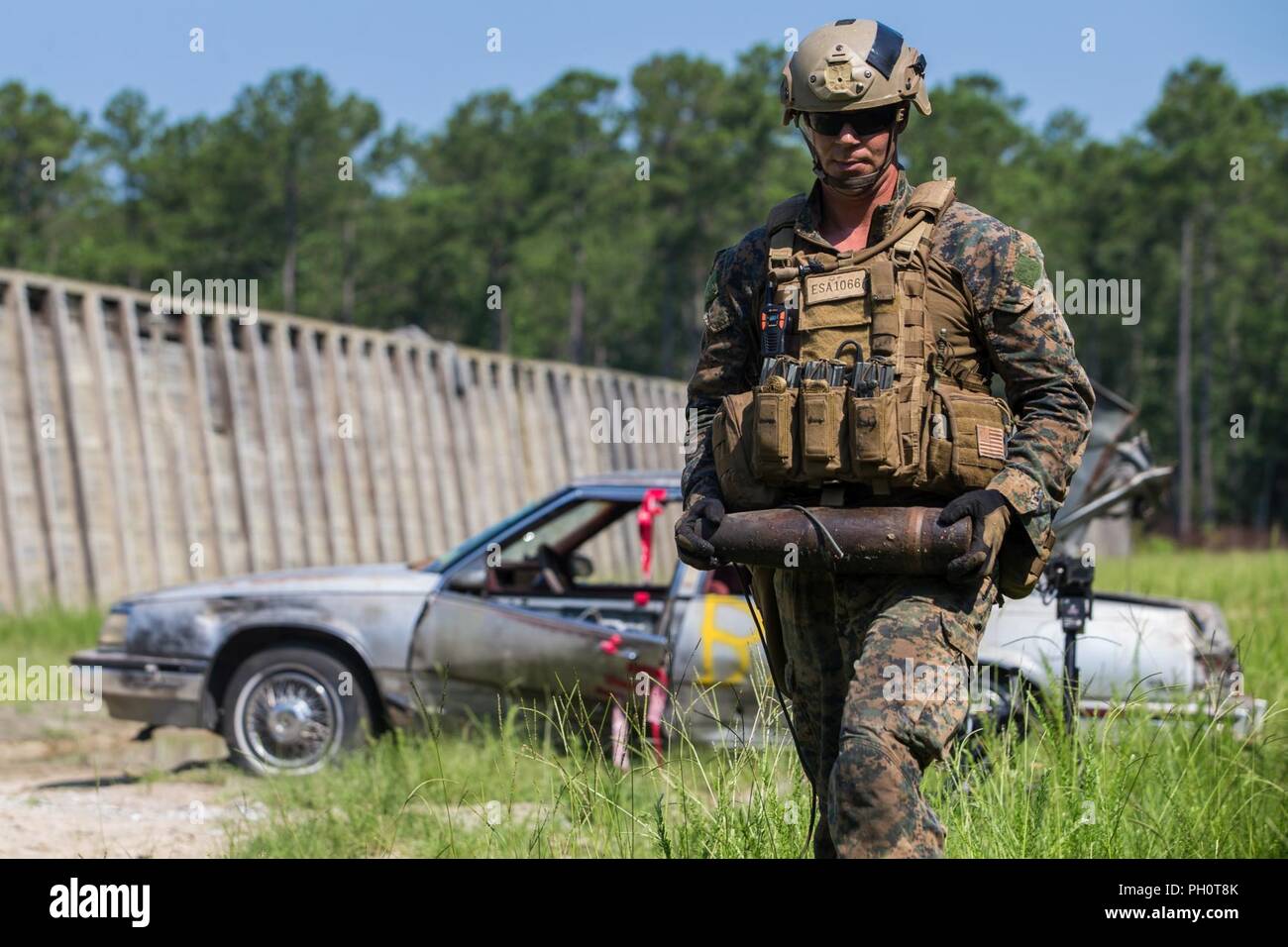 U.S. Marine Corps Staff Sgt. Russell Sanderford, with Explosive ...