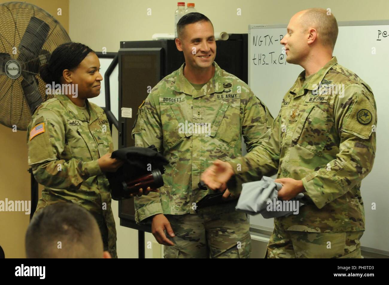 Maj. David Spanton, Texas National Guard Civil Operations program ...