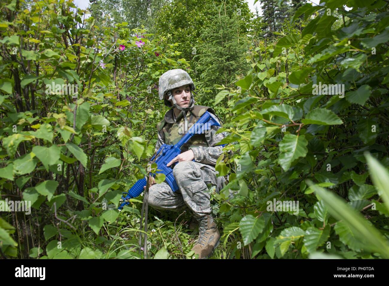 U.S. Air Force Staff Sgt. Alisha Derrick of the 773d Civil Engineer ...