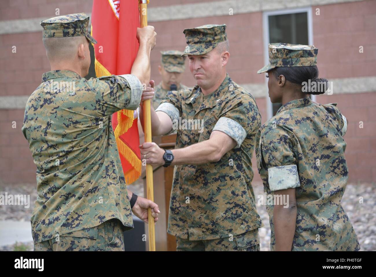 BELL GARDENS, Calif. (June 21, 2018) U.S. Marine Lt. Col. Matthew F. McDonald, commanding ...