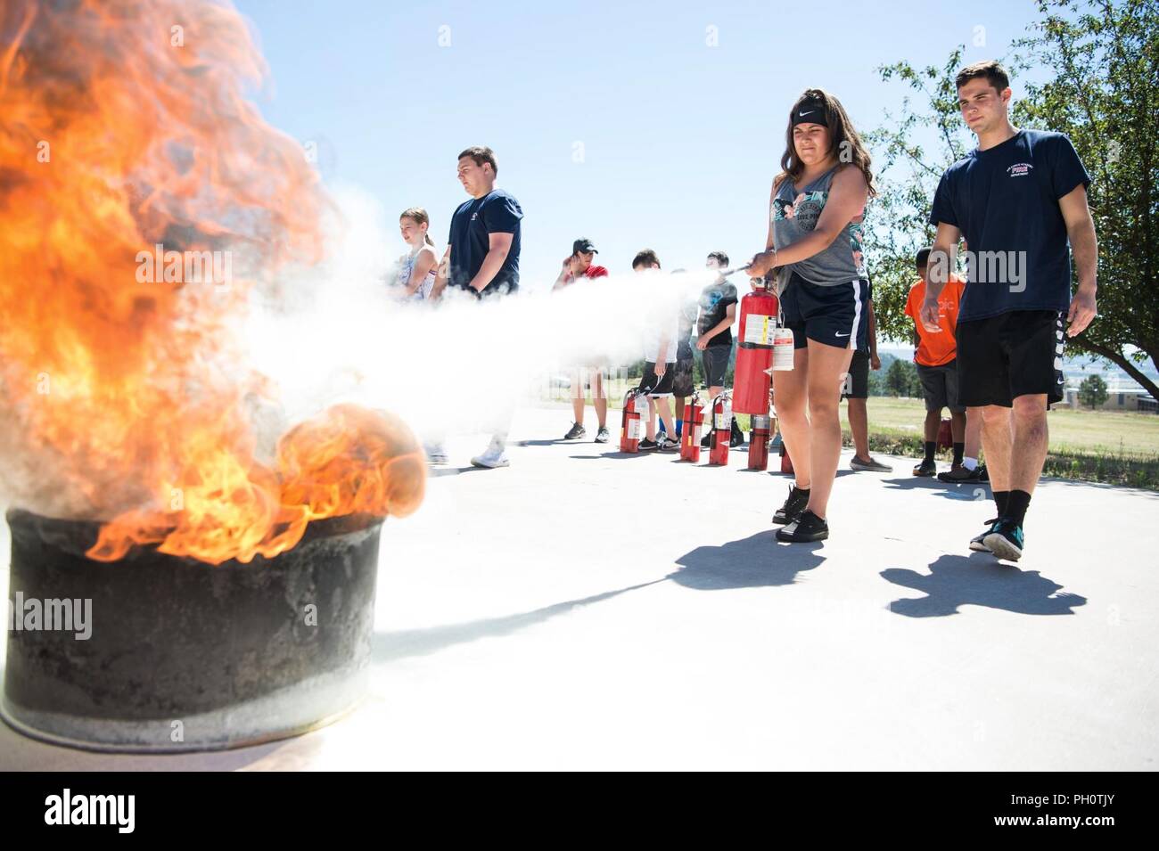 U.S. Air Force Academy -- U.S. Air Force Academy firefighters conduct ...