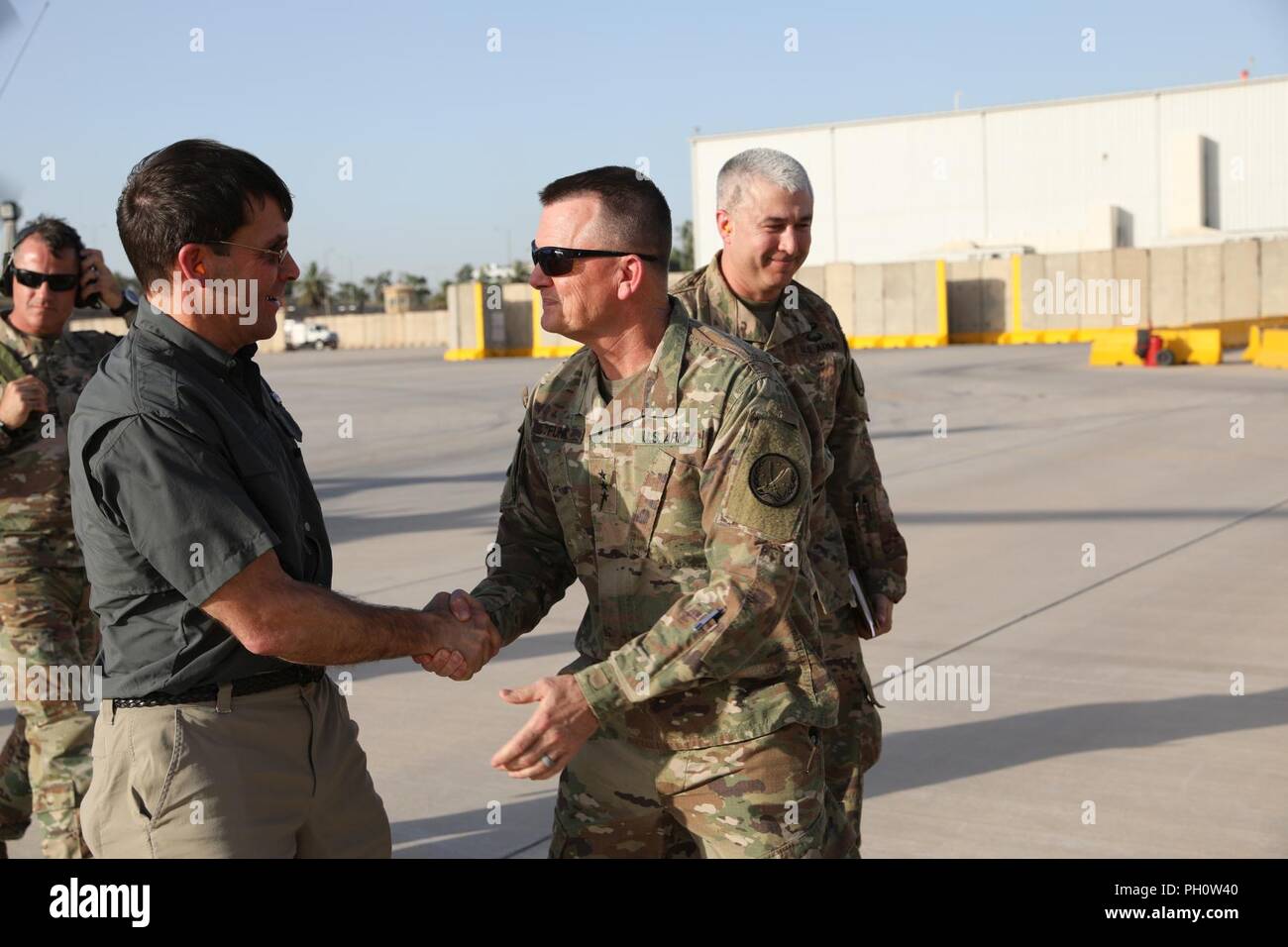 U.S. Army Lt. Gen. Paul E. Funk II, commanding general of Combined ...