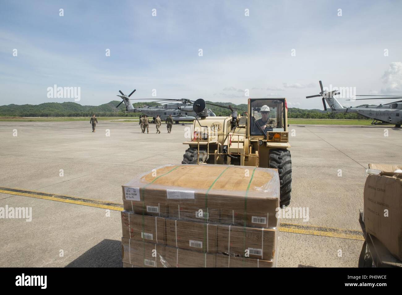 A U.S. Marine with Special Purpose Marine Air-Ground Task Force ...