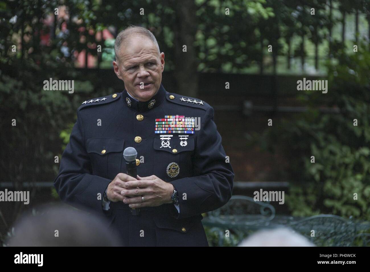 Commandant of the Marine Corps Gen. Robert B. Neller speaks to military ...