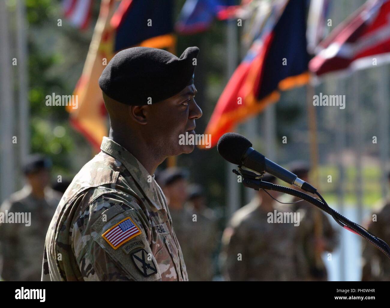 Brig. Gen. Milford 'Beags' Beagle Jr., Fort Jackson commander speaks to ...