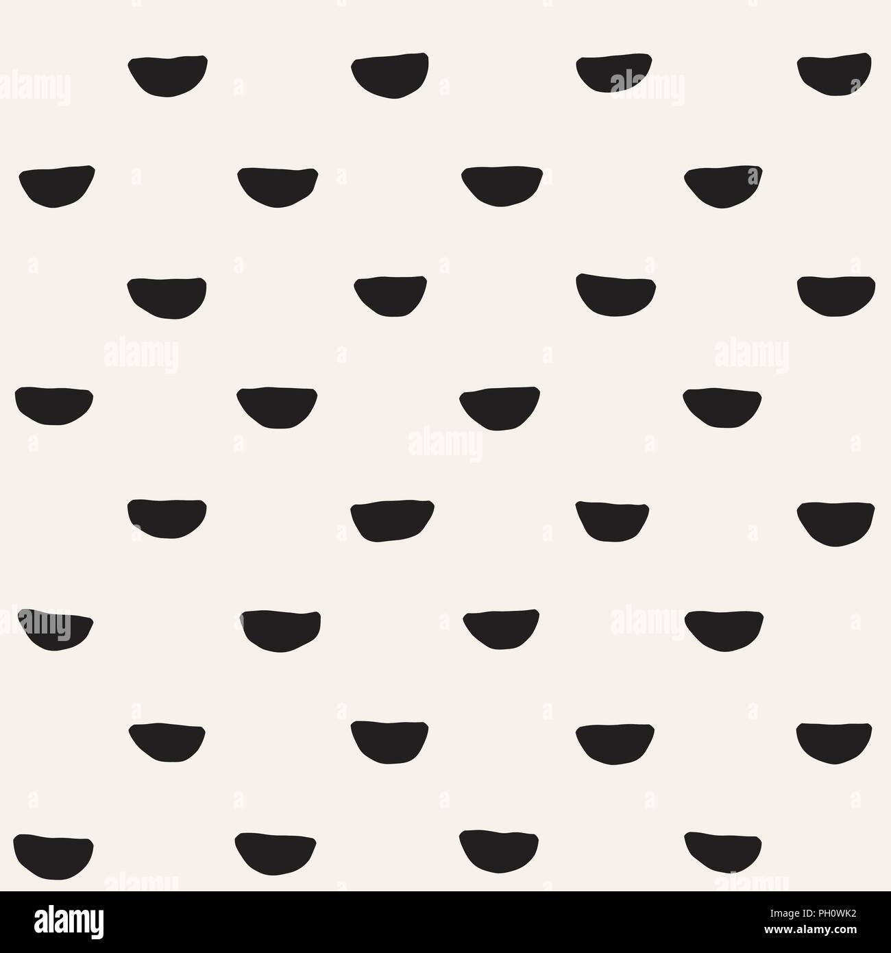 Hand drawn seamless pattern. Abstract geometric shapes background in ...