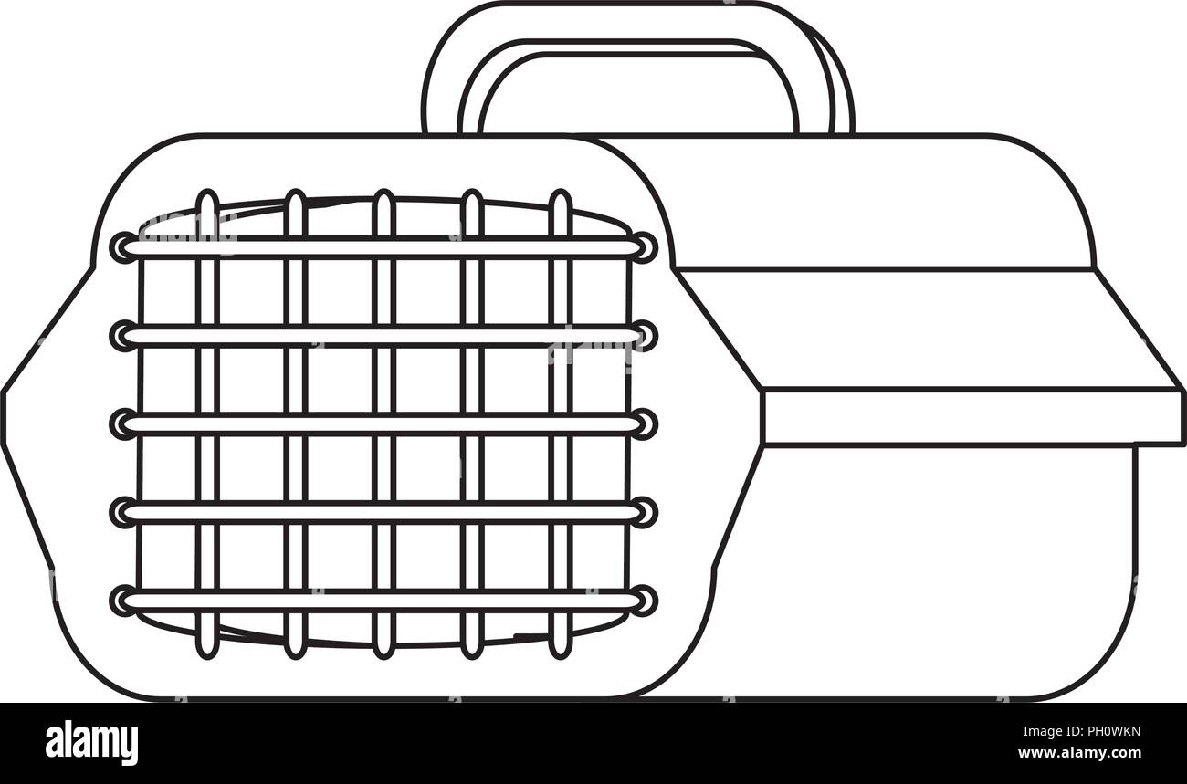 pet transport box over white background, vector illustration Stock ...