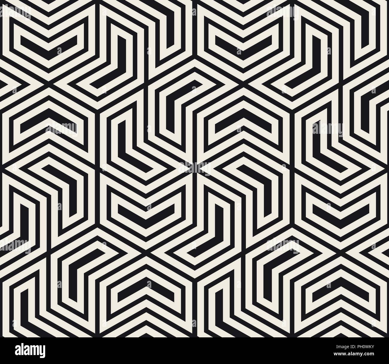 Vector seamless pattern. Modern stylish abstract texture. Repeating ...