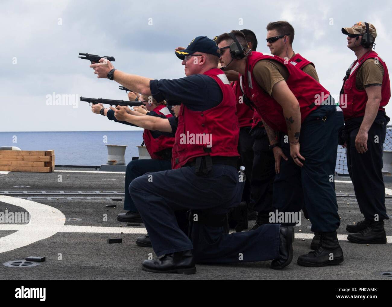 PACIFIC OCEAN (June 20, 2018) Cmdr. Andrew Klug, commanding officer of ...
