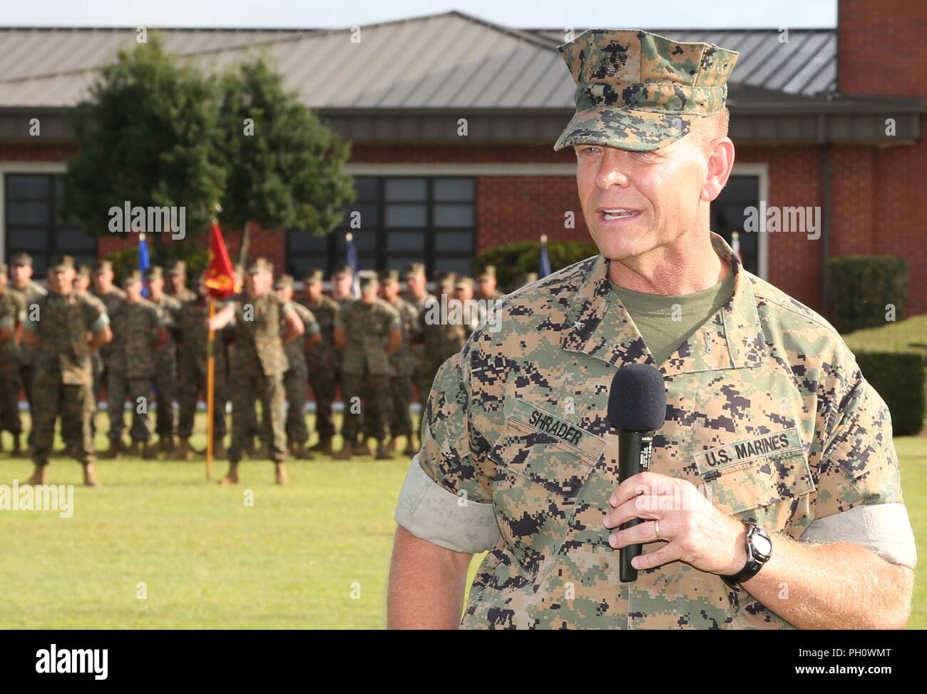 Brig. Gen. Joseph F. Shrader, commanding general, Marine Corps ...