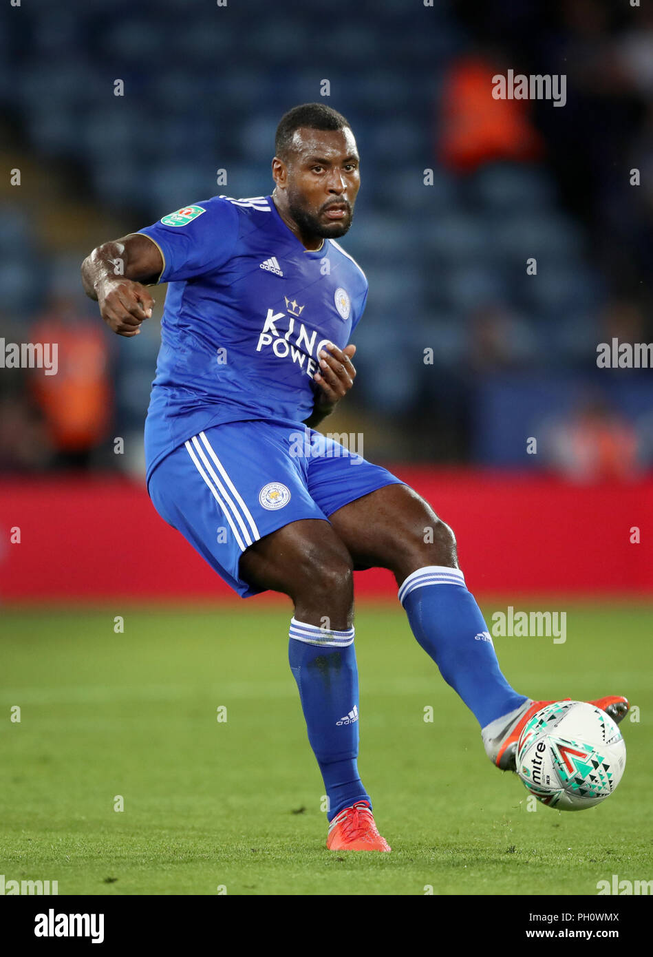 Leicester City's Wes Morgan Stock Photo - Alamy
