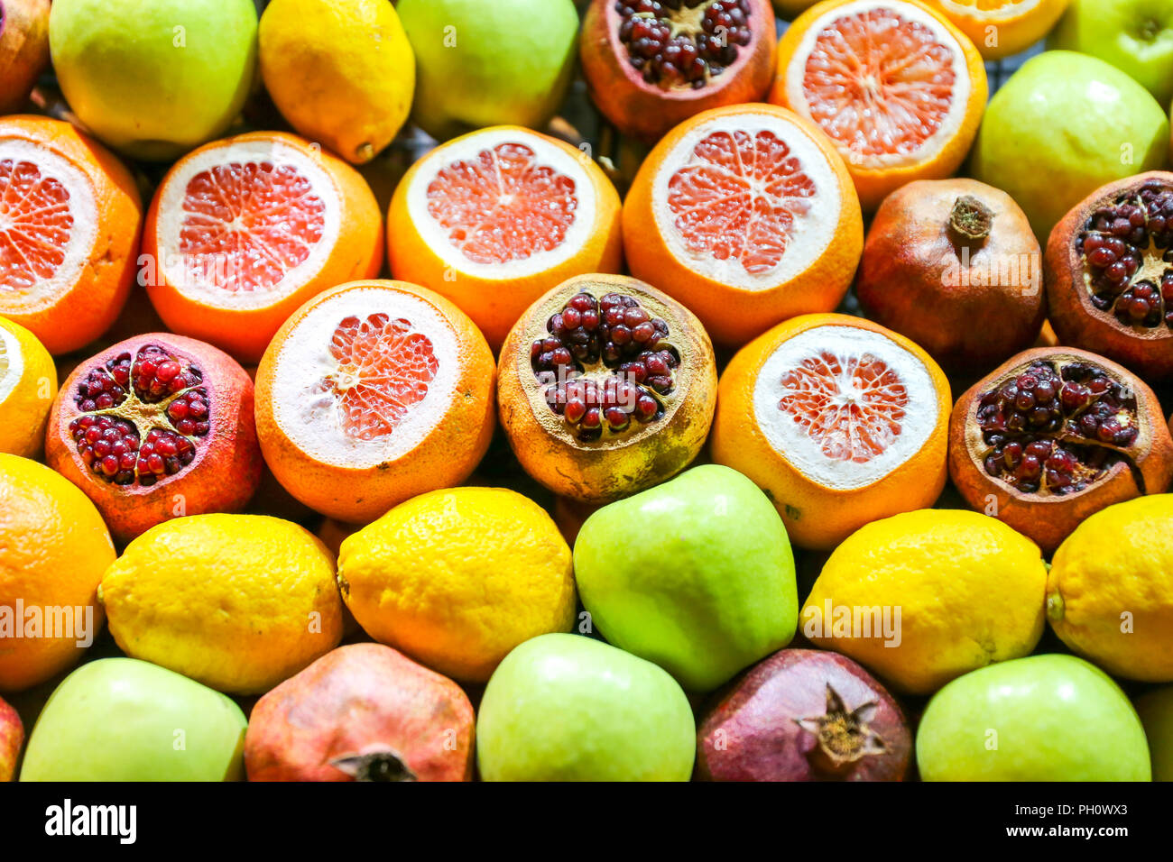 Group of Fruits in Istanbul City, Turkey Stock Photo - Alamy