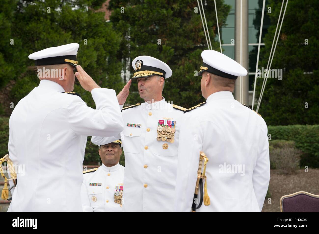Everett, Wash. (June 22, 2018) Capt. Mark Lakamp, outgoing commanding ...