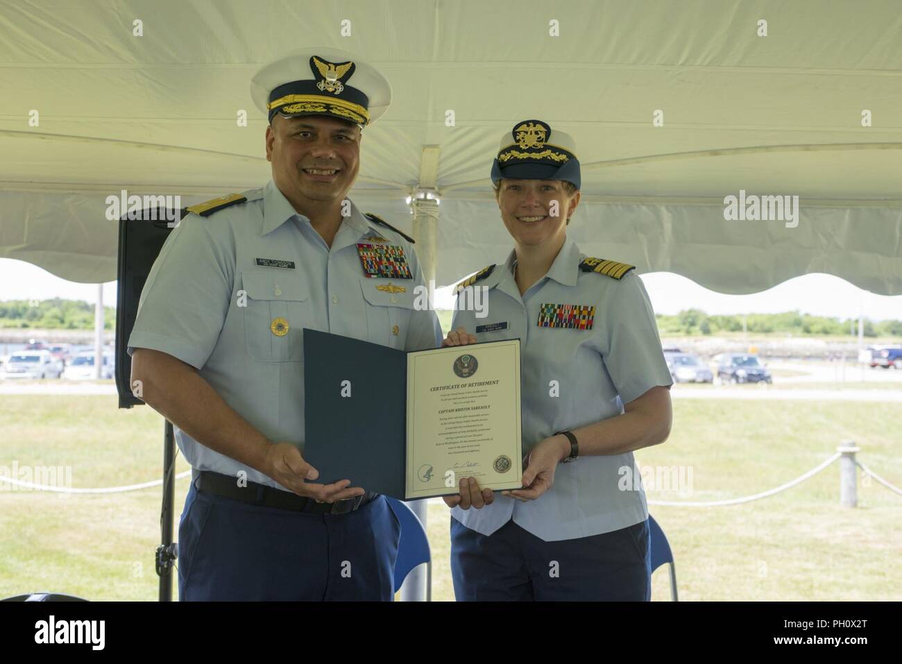 Captain Kristen S. Sareault, USPHS, retires from active duty at USCG ...