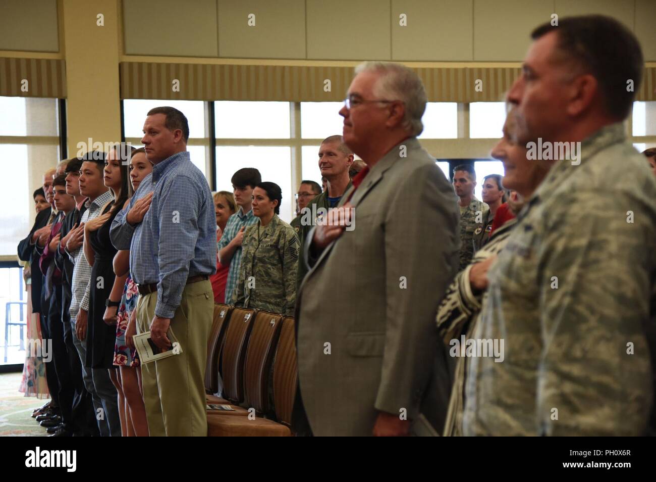 Keesler personnel, families and friends attend the 81st Medical Group ...