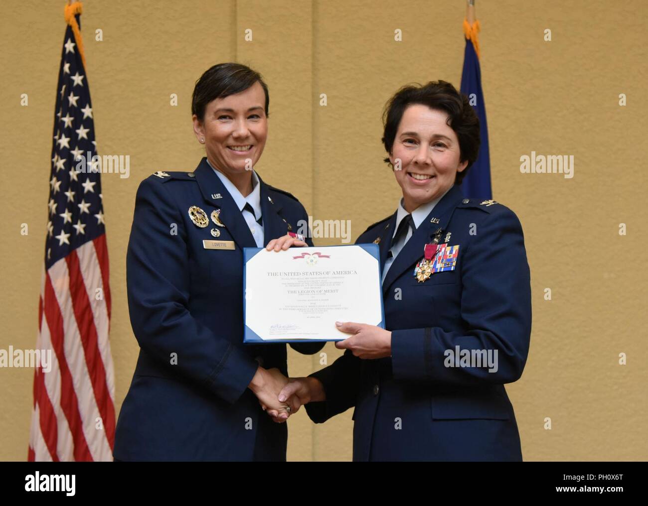 U.S. Air Force Col. Debra Lovette, 81st Training Wing commander ...