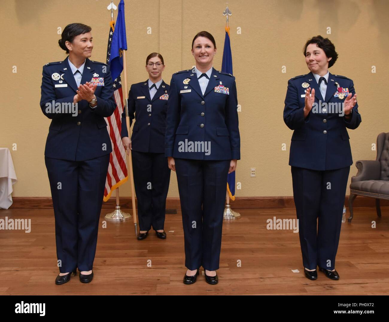 U.S. Air Force Col. Debra Lovette, 81st Training Wing commander, and ...