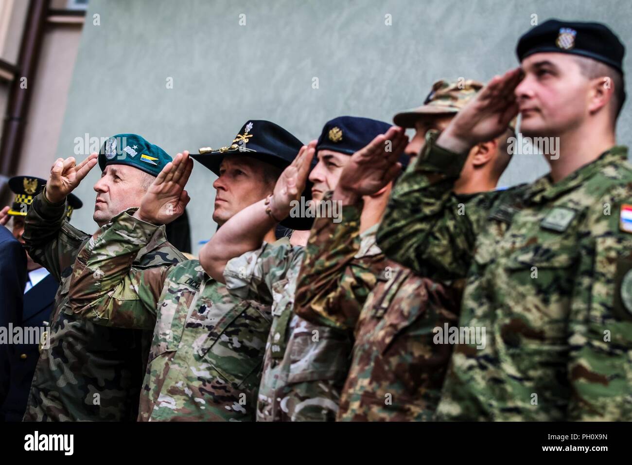(from left to right) Polish Brig. Gen. Jarosław Gromadziński, U.S Army ...