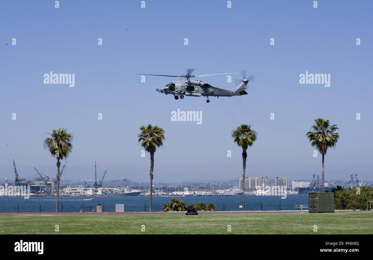 CORONADO, Calif. (June 22, 2018) An HH-60H Seahawk from the "Firehawks ...