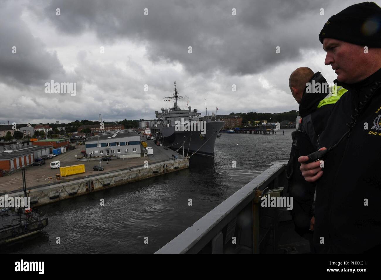 Germany (June 21, 2018) Cmdr. Patrick Murphey, commanding officer of ...