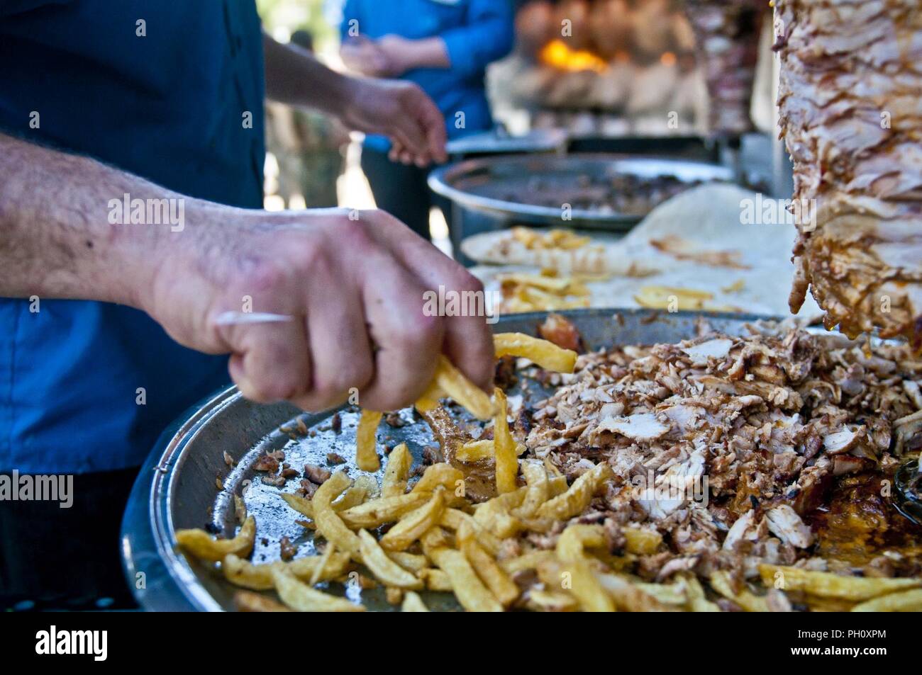 Shawarma stand hi-res stock photography and images - Alamy