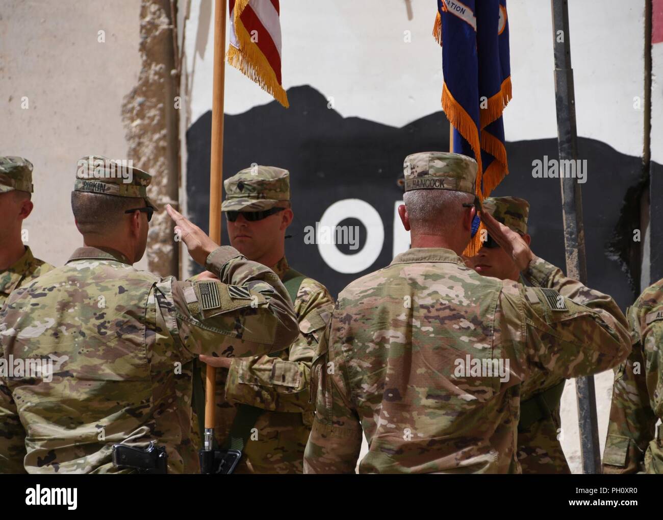 Task Force Marauder conducted a guidon casing ceremony June 23, 2018 to ...