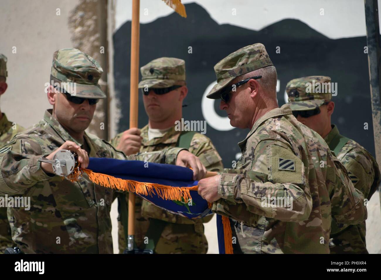 Task Force Marauder conducted a guidon casing ceremony June 23, 2018 to ...