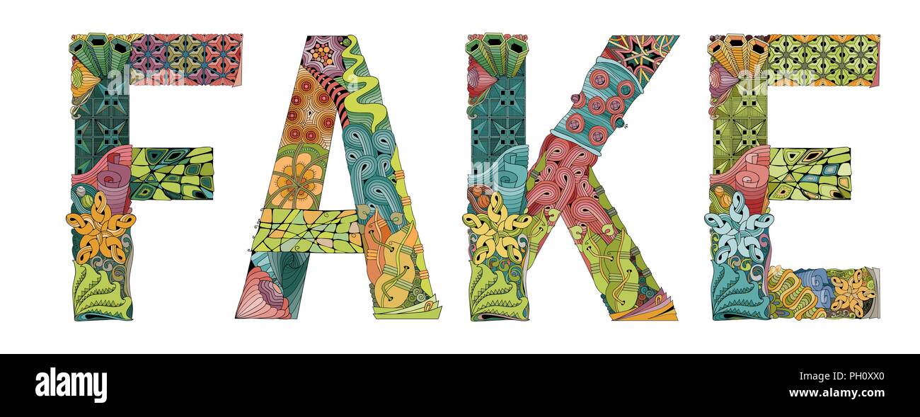 Fake word Stock Vector Images - Alamy