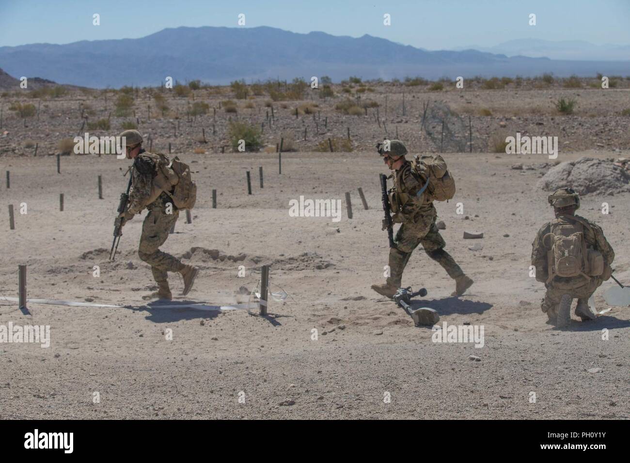 Marines with 1st Battalion, 25th Marine Regiment, 4th Marine Division ...