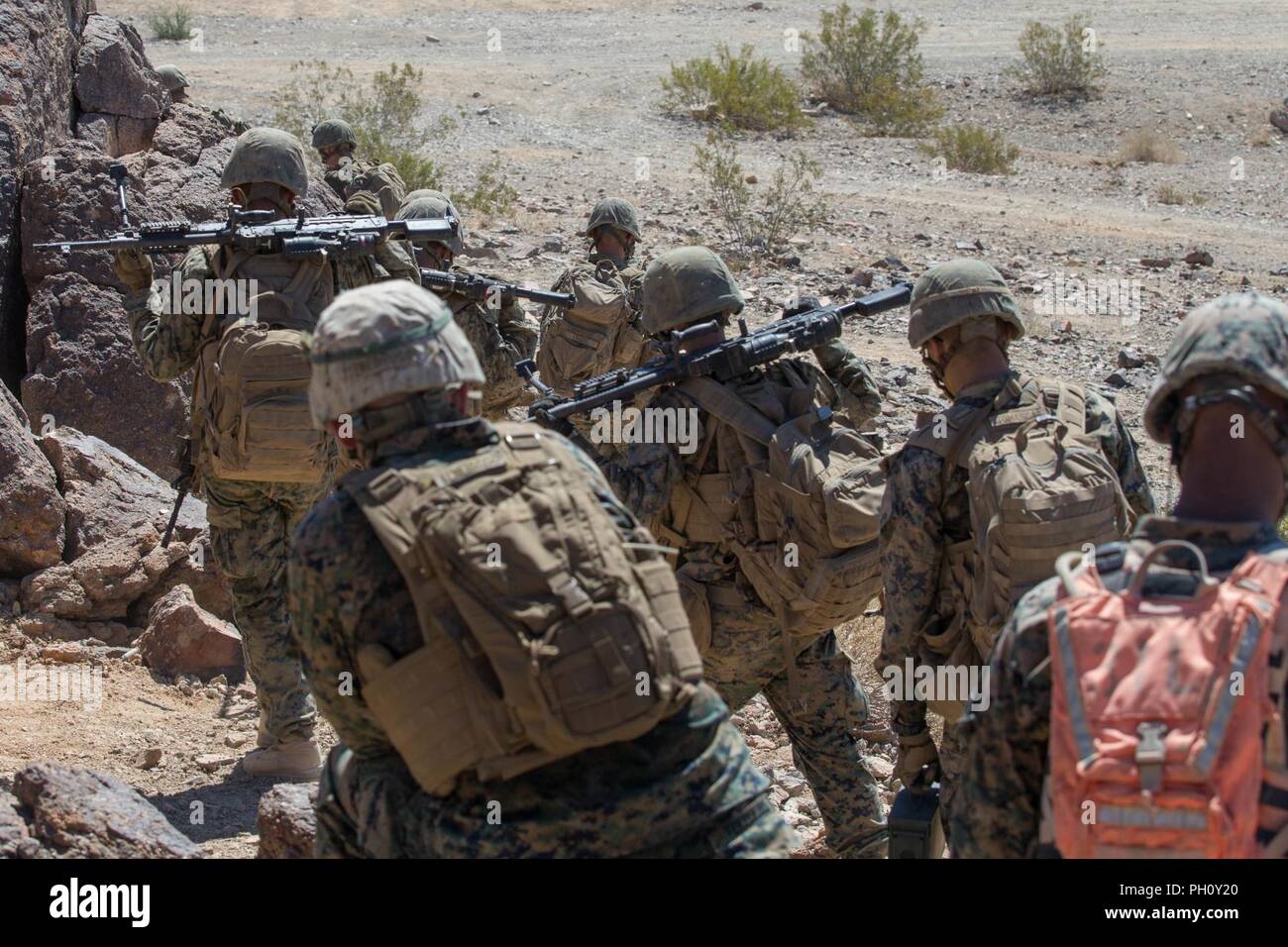 Marines with 1st Battalion, 25th Marine Regiment, 4th Marine Division ...