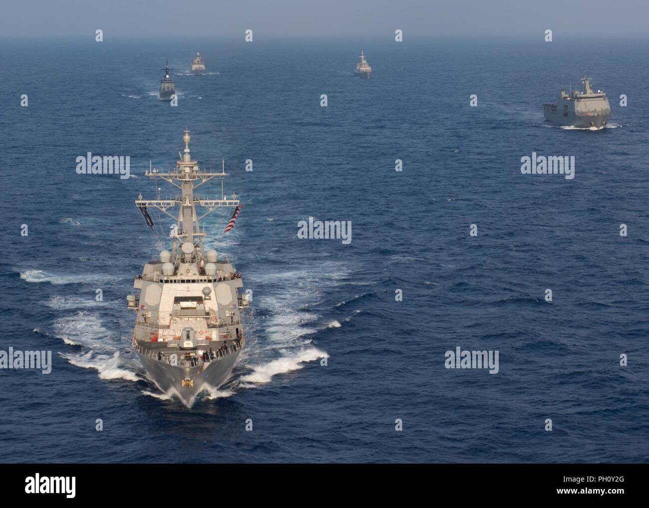 PACIFIC OCEAN (June 23, 2018) U.S. Navy guided-missile destroyer USS ...