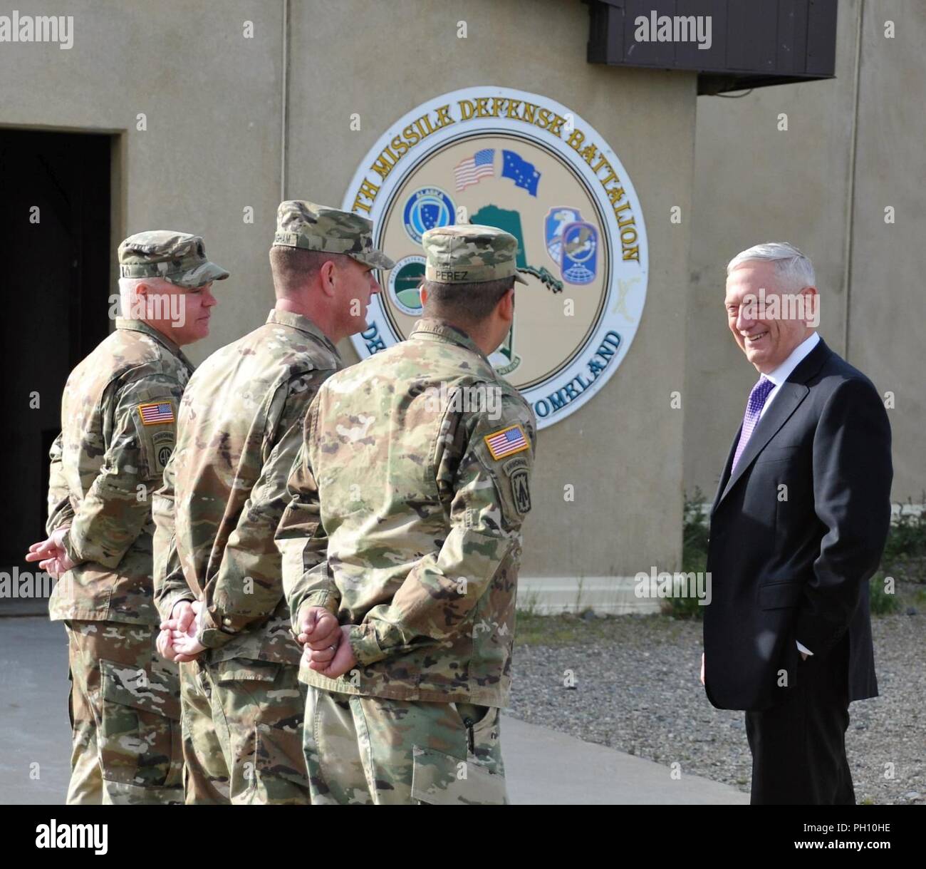 Secretary of Defense James Mattis visited Fort Greely where he received ...