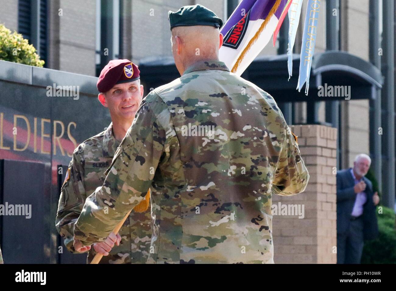 Col. Jason C. Slider, outgoing commander, 95th Civil Affairs Brigade ...