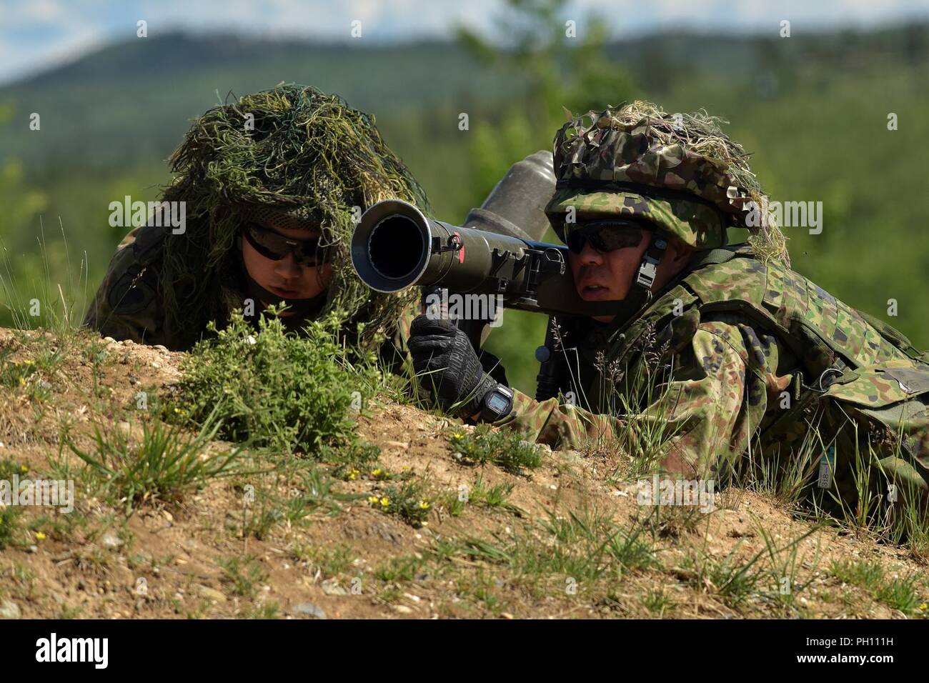 A 1st Airborne Brigade Japanese Ground Self-Defense Force paratrooper ...